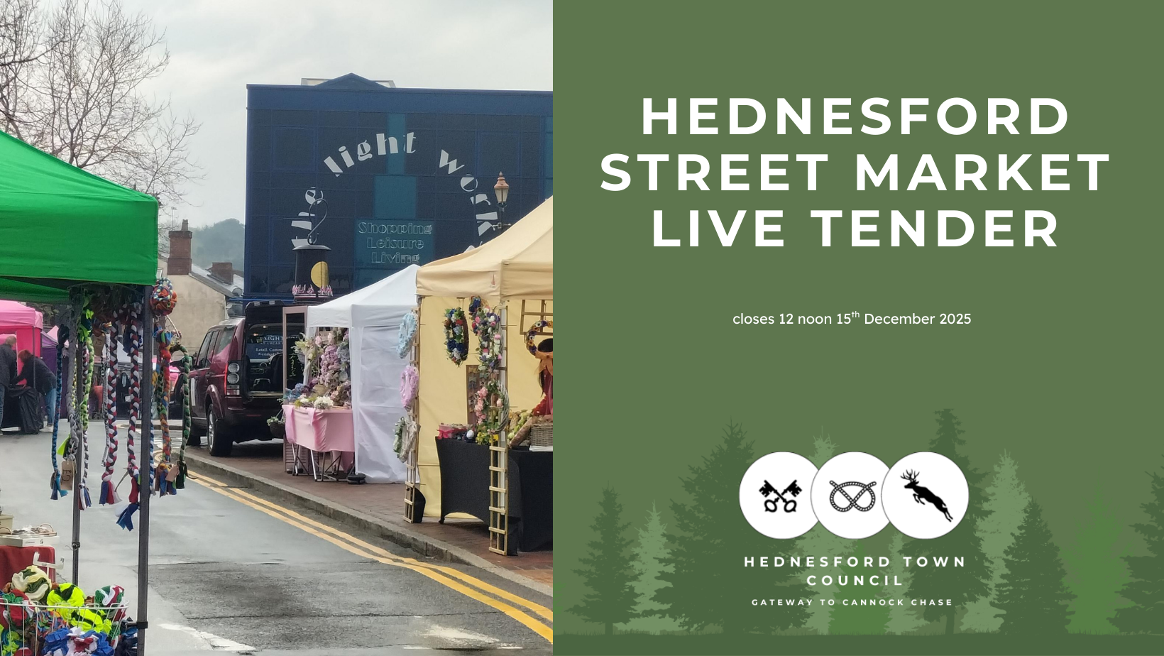 Hednesford Street Market Re-Tender – LIVE – Hednesford Town Council